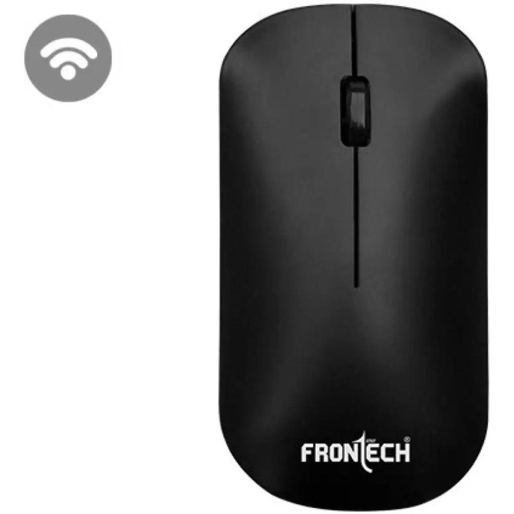 Frontech MS-0015 Wireless Optical Mouse (2.4GHz Wireless, Black)