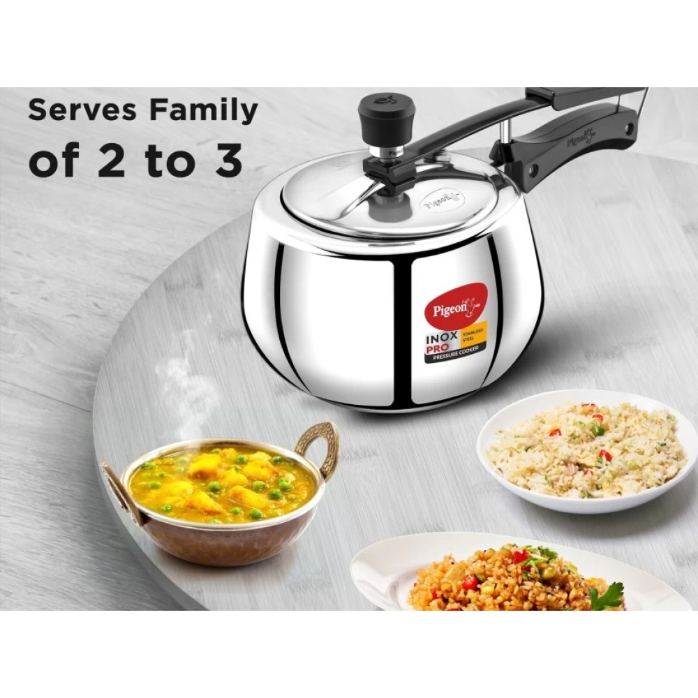 Pigeon Inox Pro Stainless Steel Inner Lid 3 Ltr Induction Bottom ...