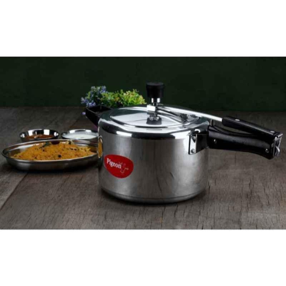 Pigeon Storm 5 Litre Induction Bottom Pressure Cooker (Aluminium)