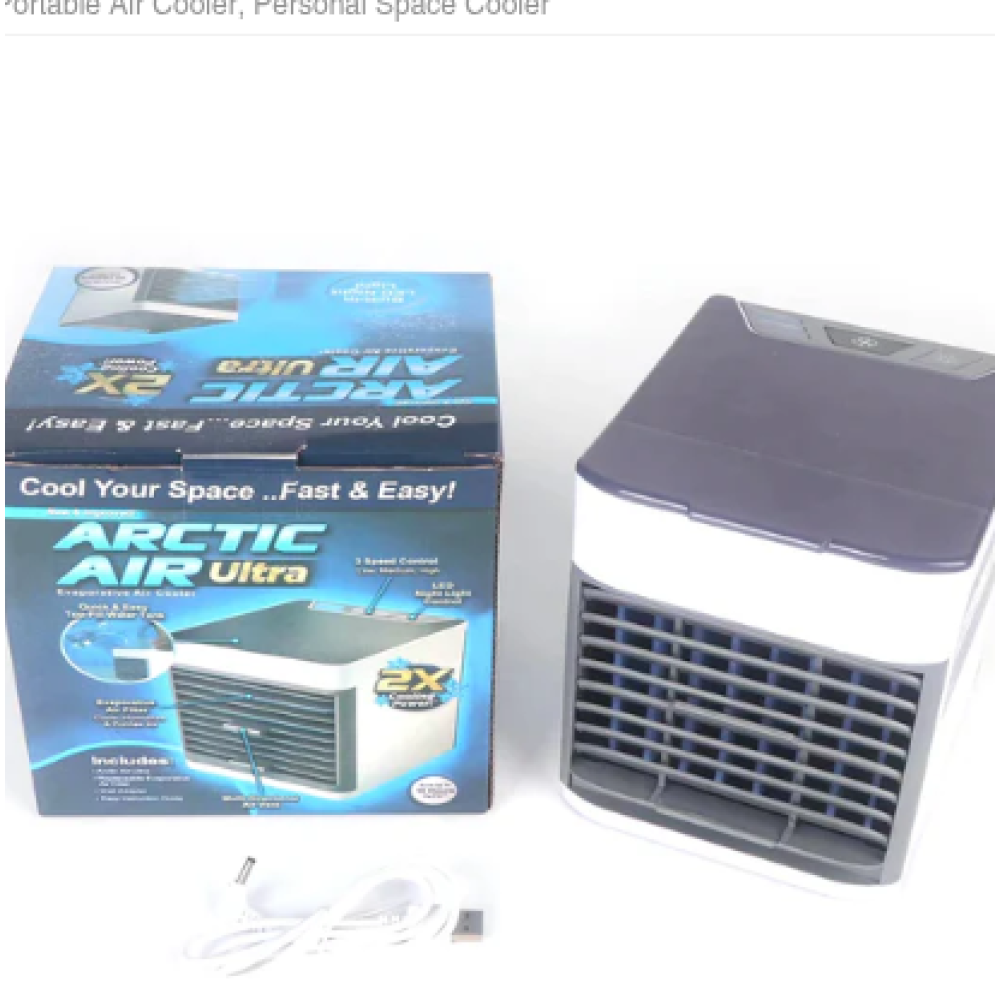 Mini Portable Air Cooler with LED Light & Water Fill