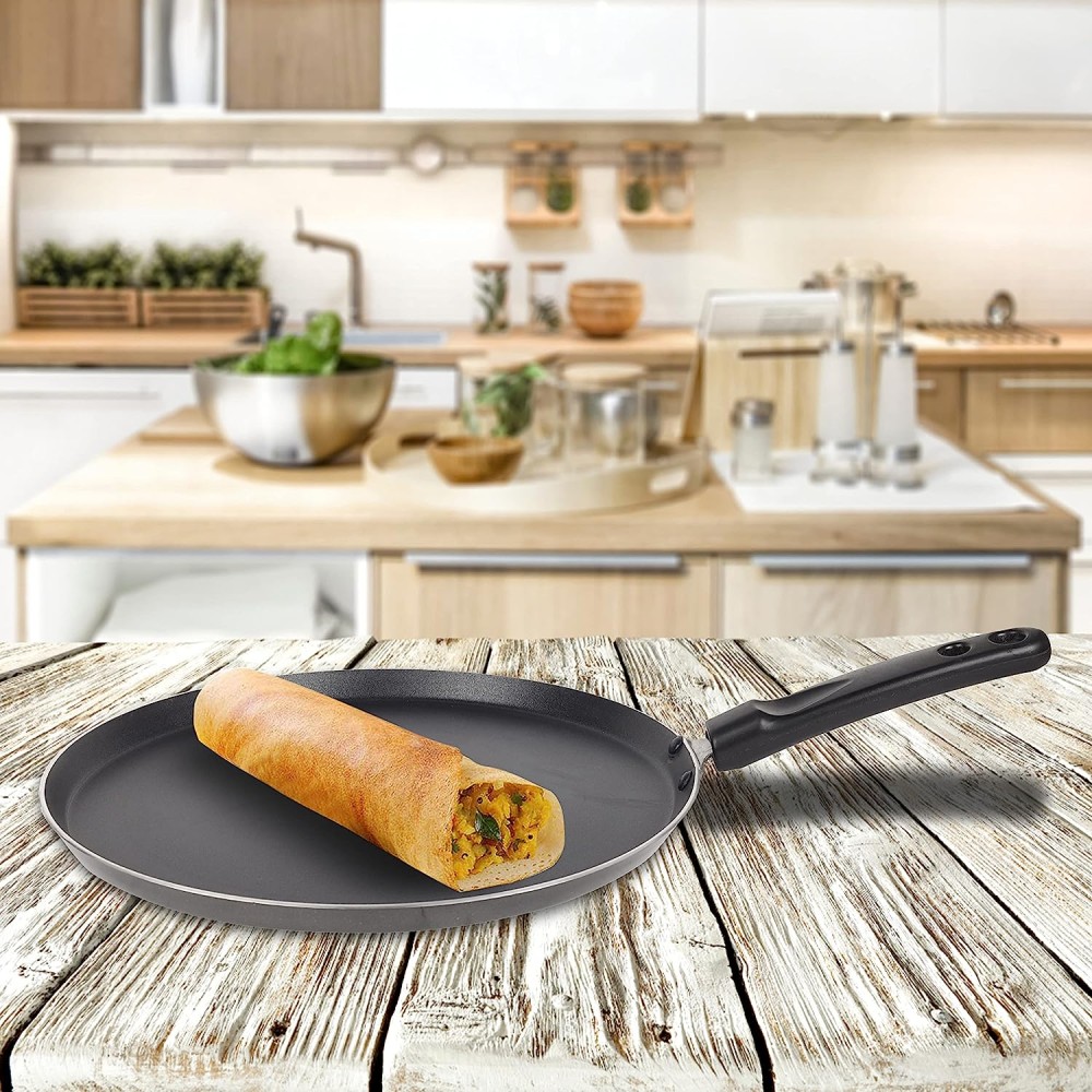Nelkon Non-Stick Dosa Tawa 255 + Nelkon NonStick Appam Maker 12 Cups ...